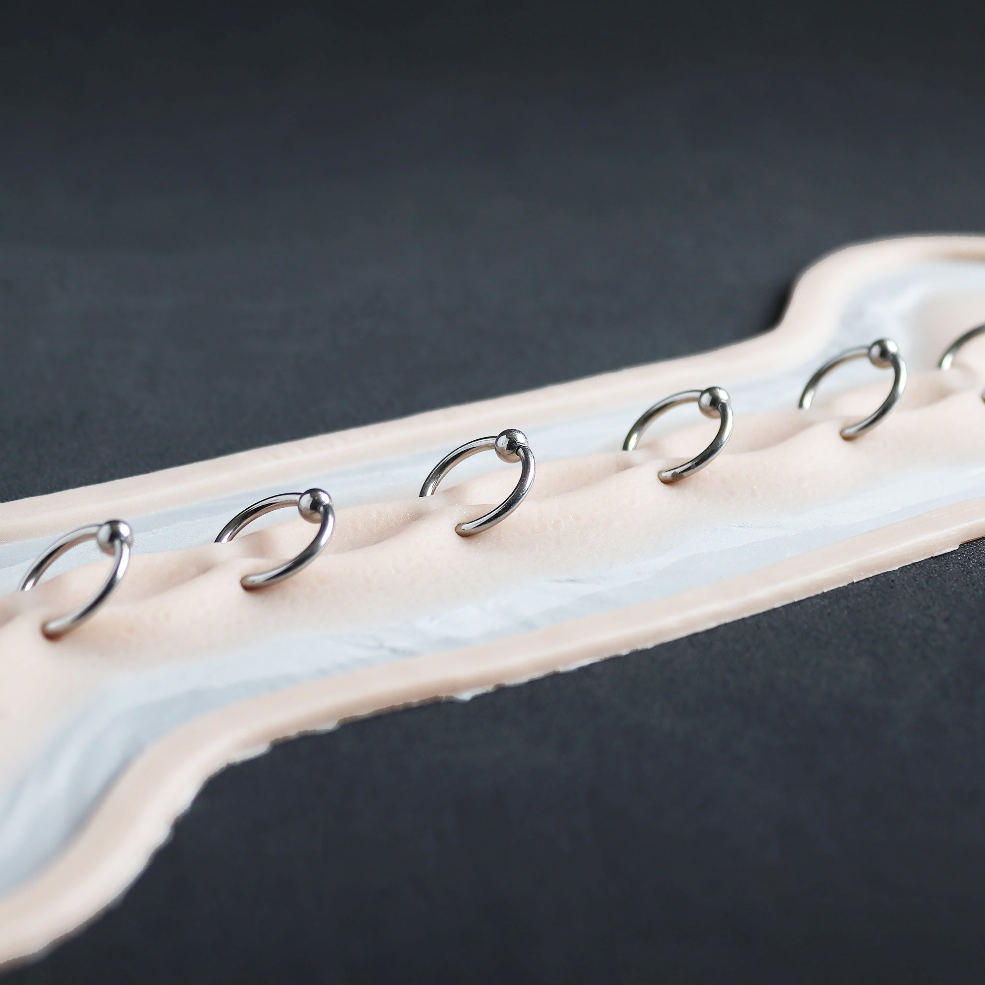 Pinched Corset Piercing - Silicone Makeup Prosthetic – Meduusat Studio